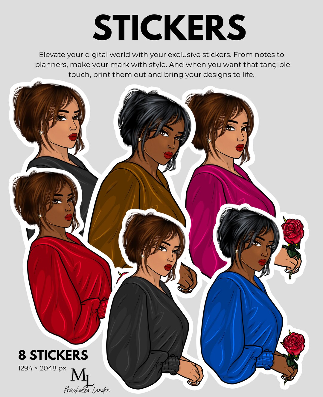 Digital And Printable Stickers Bundle Time Efficient Endless Supply Goodnotes Planner