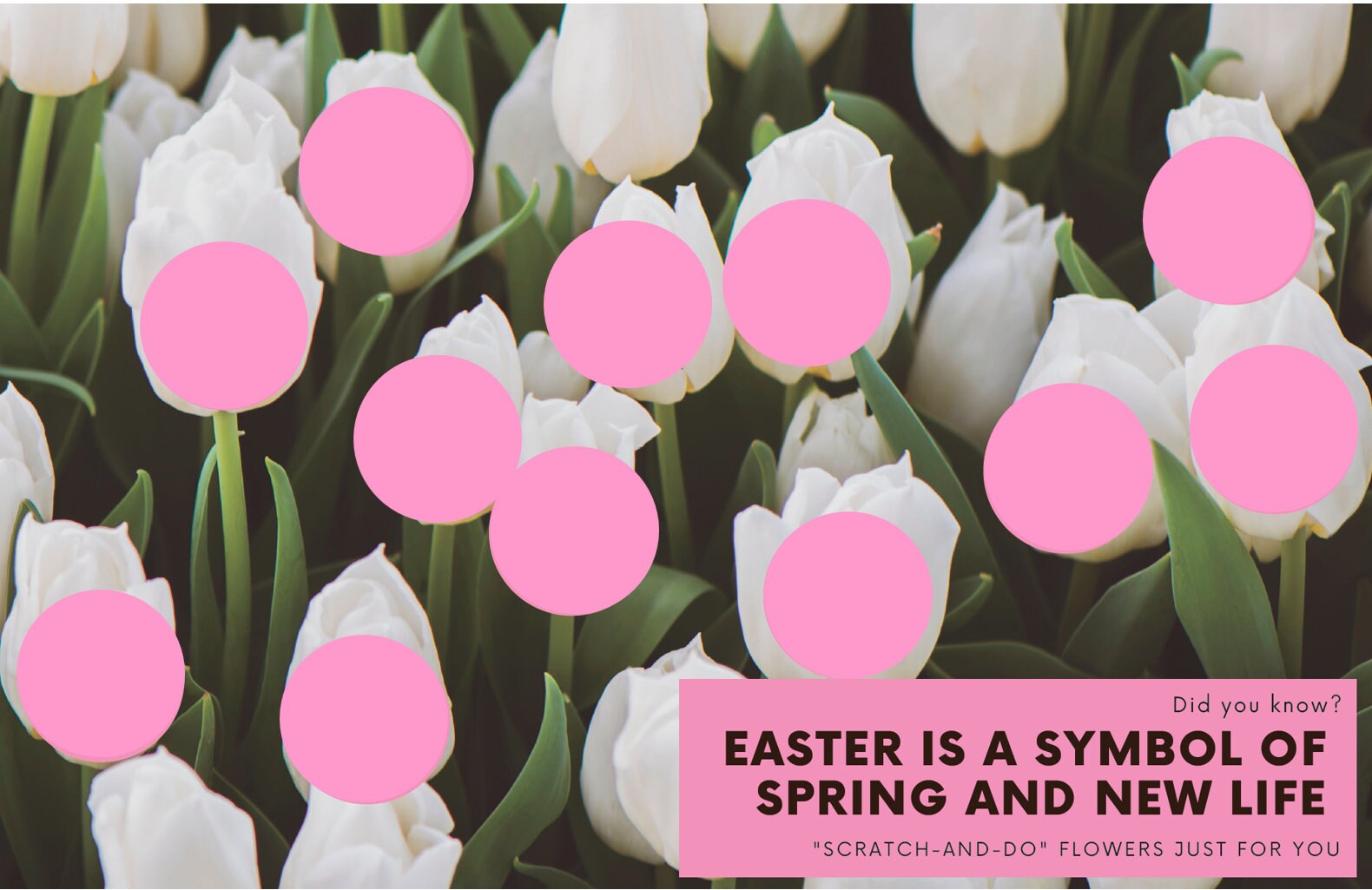 Digital Download Easter Flowers Blank Scratch-off Printable Cards for ...