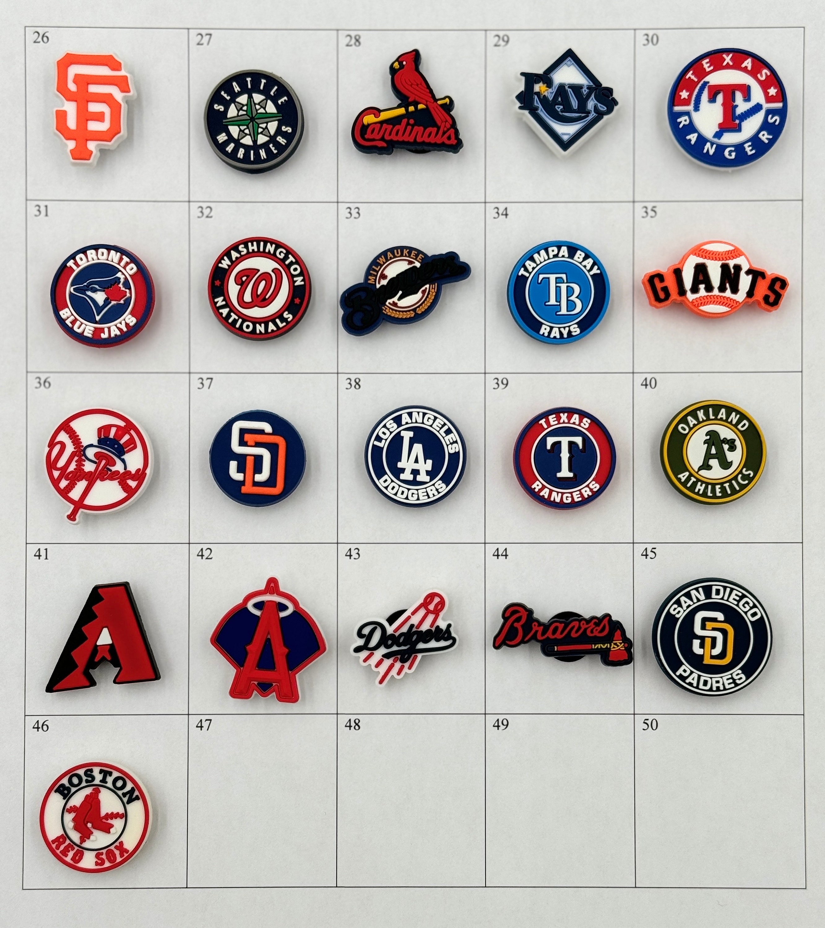 Baseball Croc Charms Baseball Shoe Charms Shoe Pins Sports Charms Pro ...