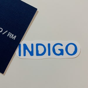 RM Indigo Album Sticker Logo Weatherproof - Etsy