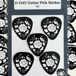 D-day Guitar Pick Sticker Set Agust D Tour Suga BTS - Etsy