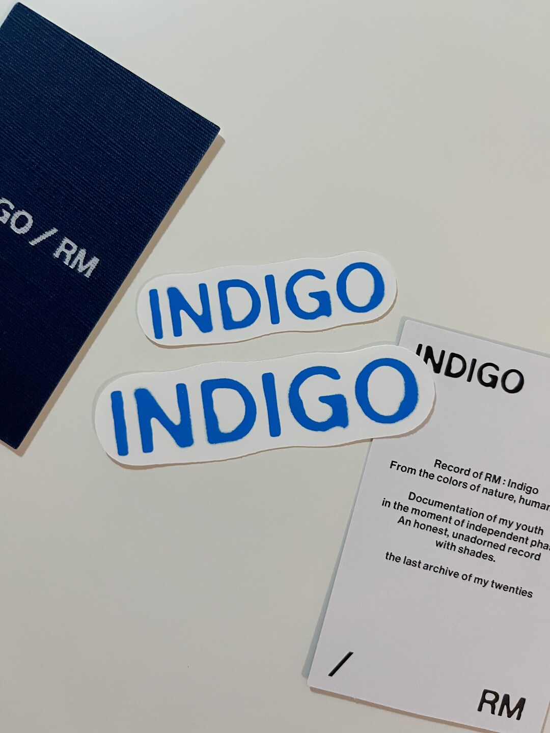 RM Indigo Album Sticker Logo Weatherproof - Etsy