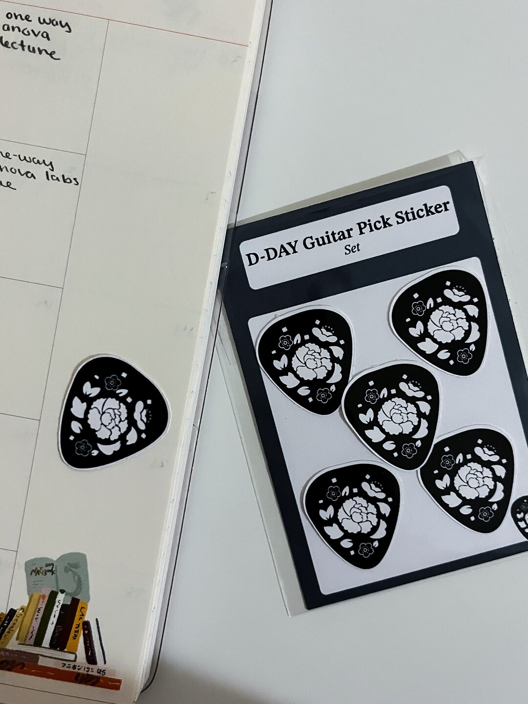 D-day Guitar Pick Sticker Set Agust D Tour Suga BTS - Etsy