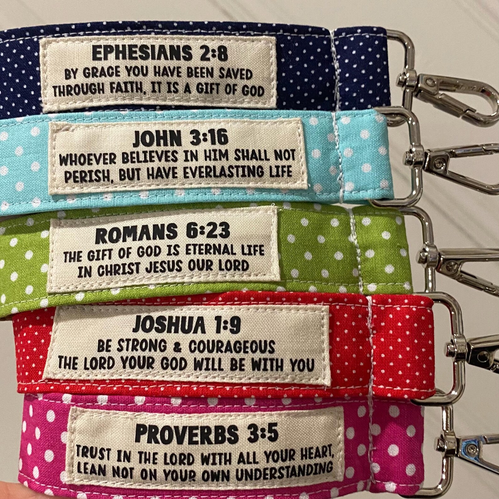 Keychain With Bible Verse, Faith Inspired Key Fob, Keychain With ...