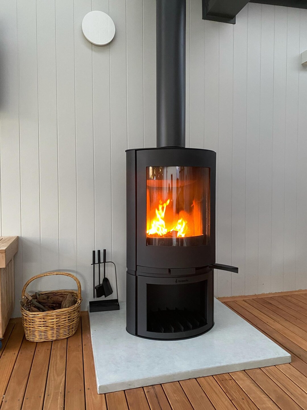 1m X 1m X 40mm Square Concrete Hearth Base Surround for Fireplace ...