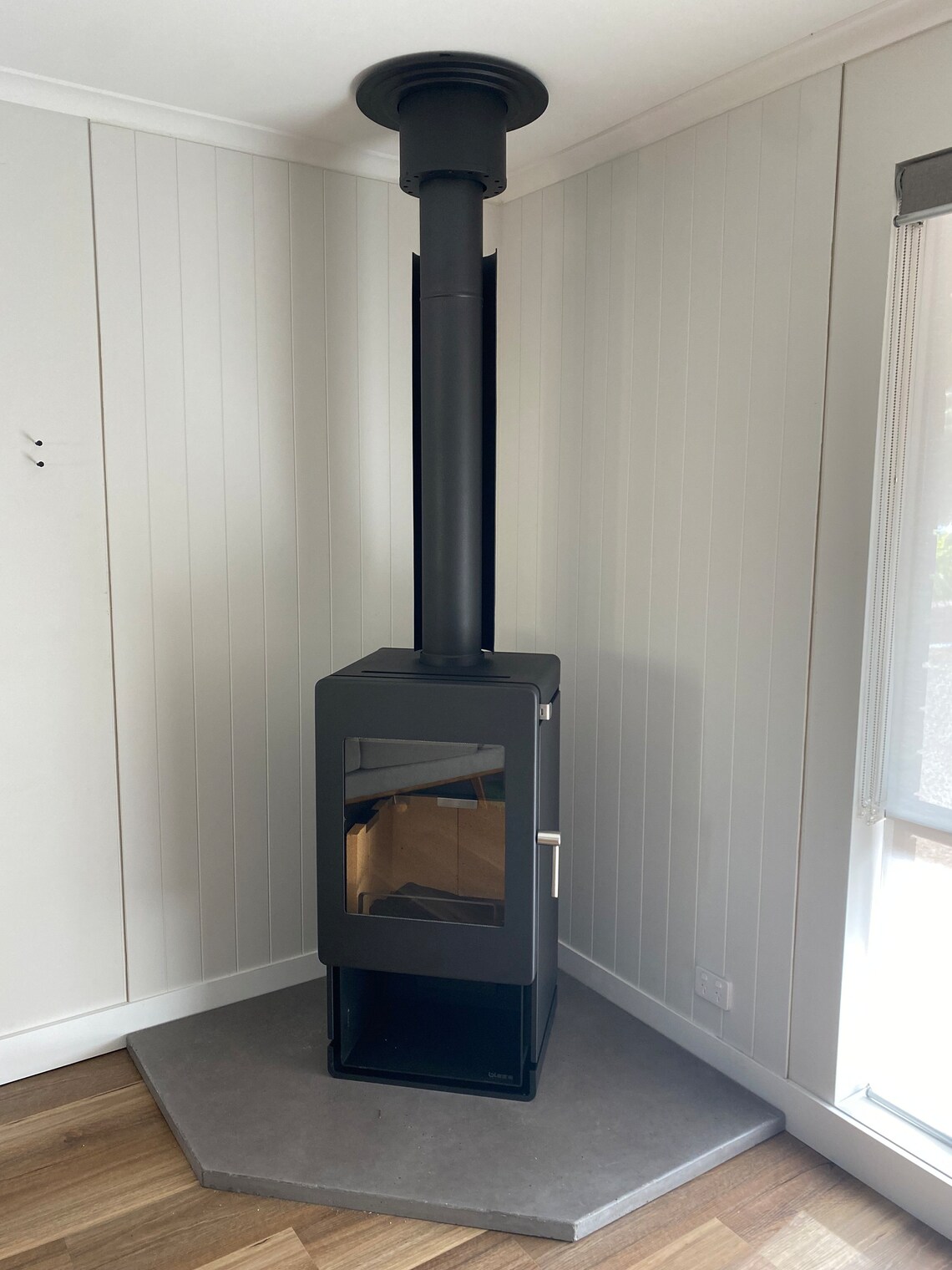 Corner Install Concrete Fireplace Hearth, Base, Surround, Floor ...