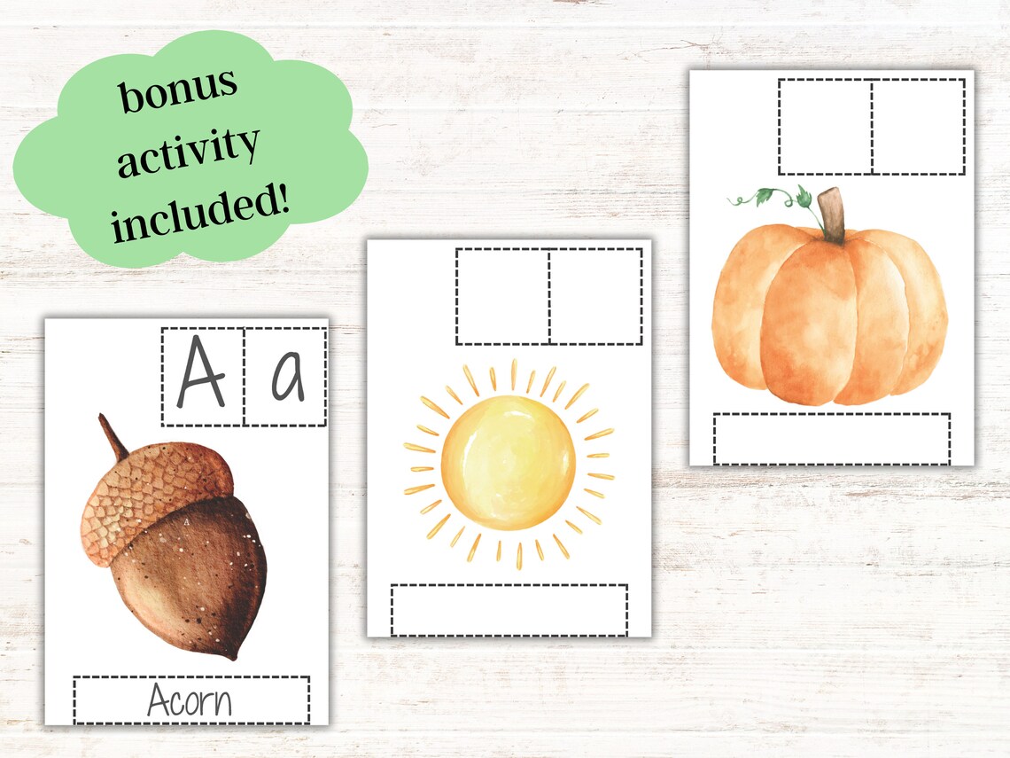 Abcs Flashcards With Nature Images | Learn Your Abcs Digital Download ...