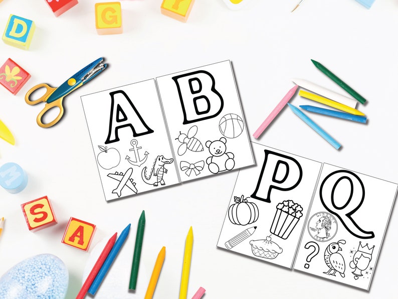 ABC Coloring Flashcards Abc Coloring Abc Coloring Flashcards Printable ...