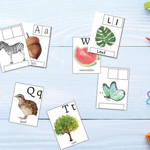 Abcs Flashcards With Nature Images | Learn Your Abcs Digital Download ...