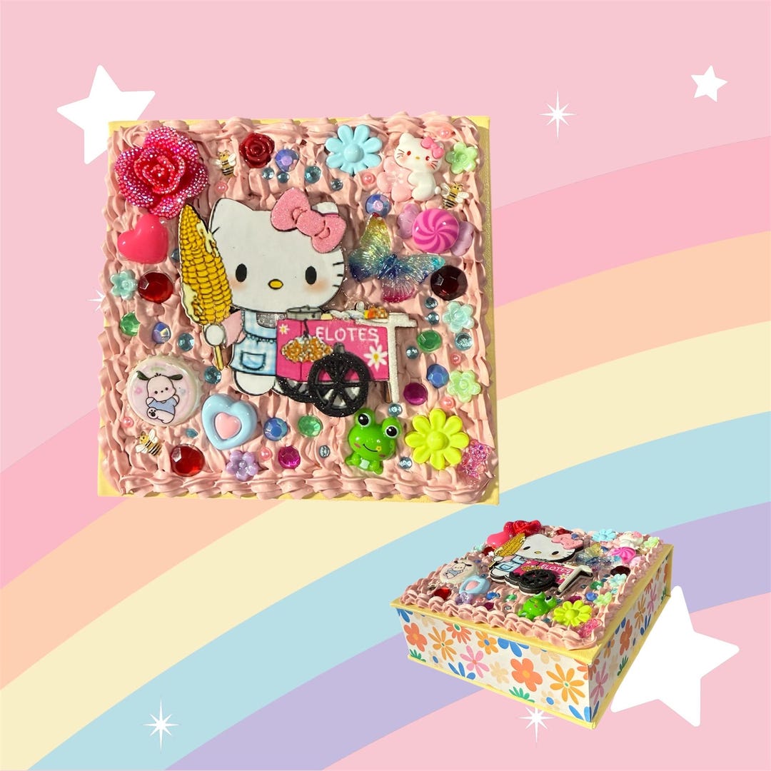 Hello Kitty Elote Notebook, Kawaii Stationary, Cute Notebook, Cute ...