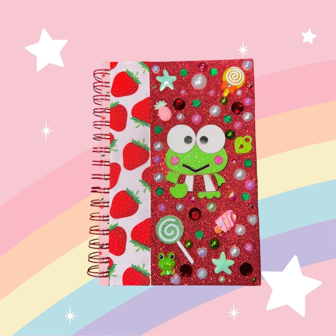 Keroppi Notebook, Kawaii Stationary, Cute Notebook, Valentines Gift - Etsy