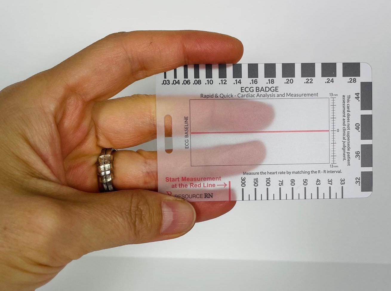 Rapid and Quick Cardiac Analysis and Measurement Tool Clear ECG Badge ...