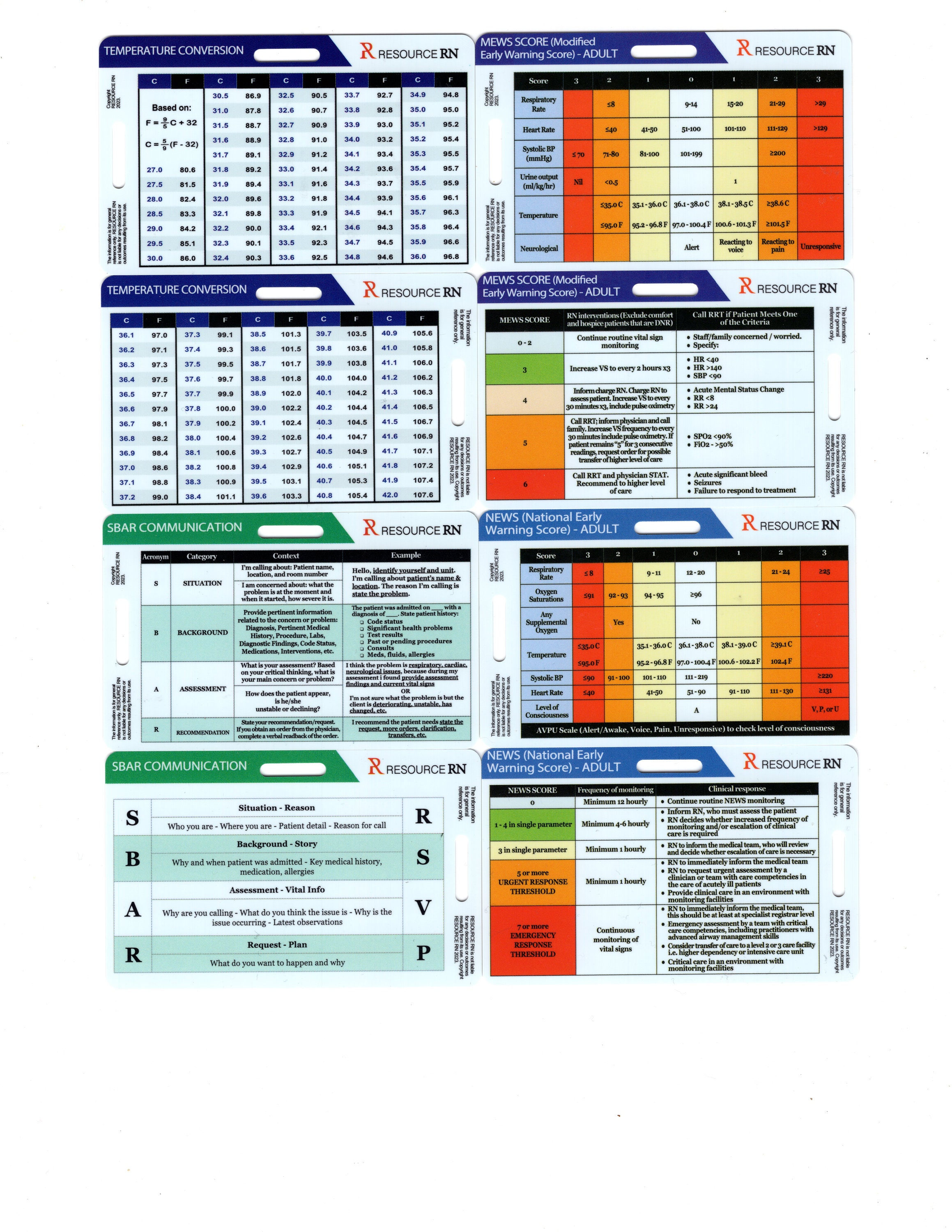Physical Assessment, Vital Signs, Pain Scales, SBAR, Temp Conversion ...