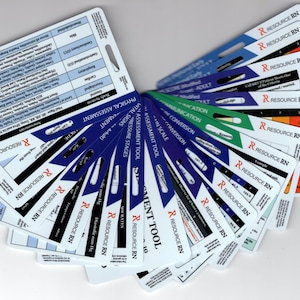 Medical Badge Card Set: RN, PA, EMT Reference (37 Cards) - Etsy