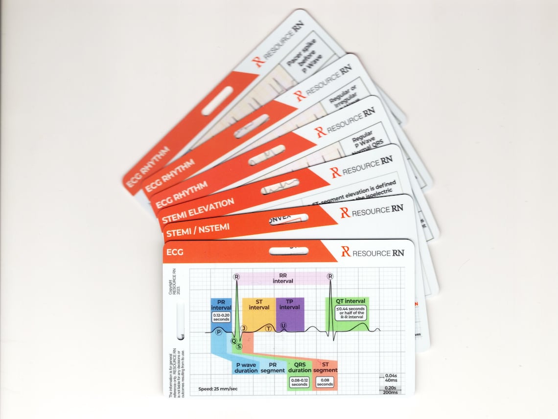 ICU ER Nurse Badge Card Set: 38 Clinical Reference Cards - Etsy