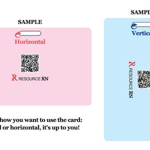 Arterial Blood Gas (ABG) - Horizontal and Vertical Badge Card Pocket ...