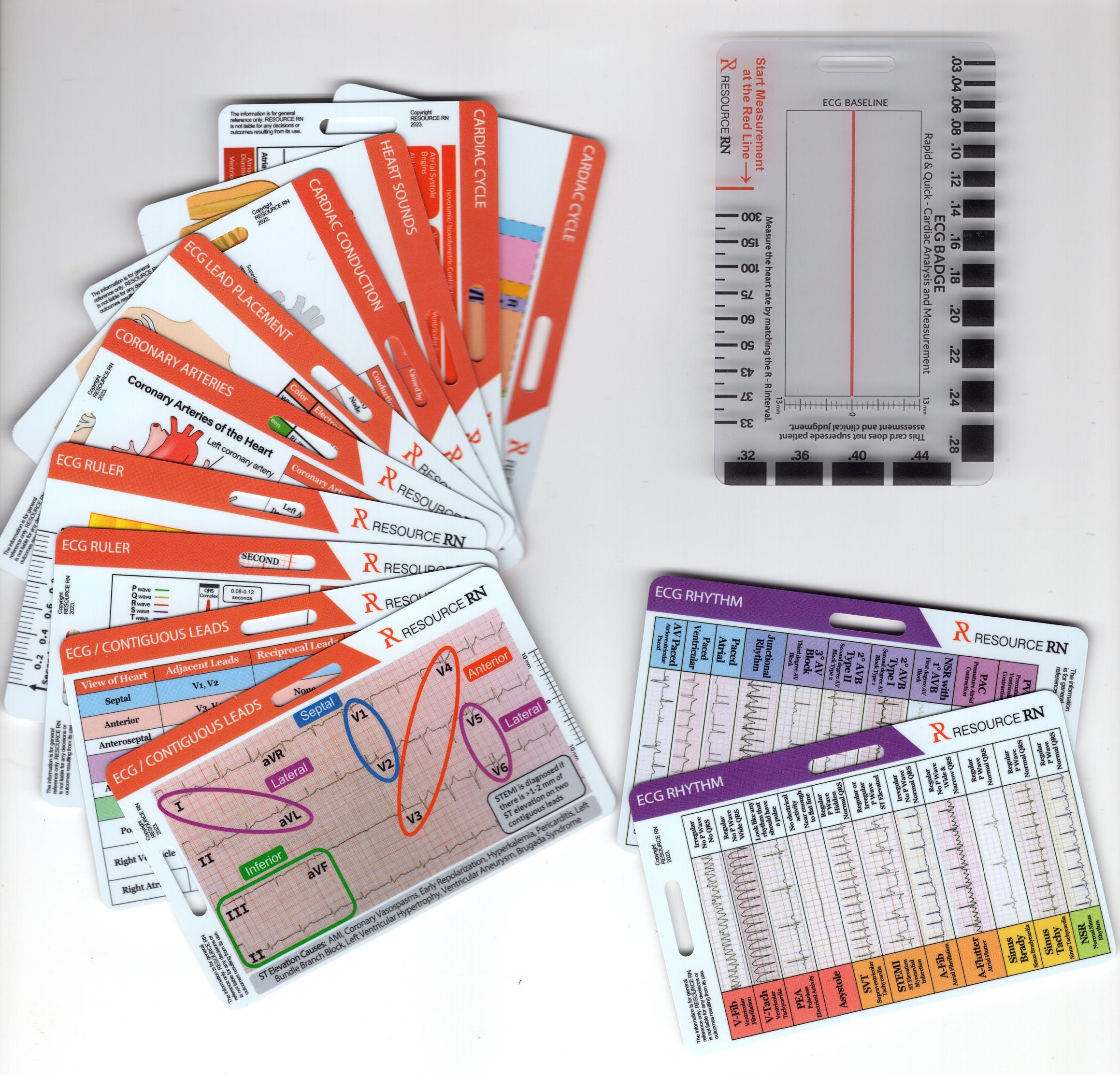 Medical Badge Card Set: RN, PA, EMT Reference (37 Cards) - Etsy