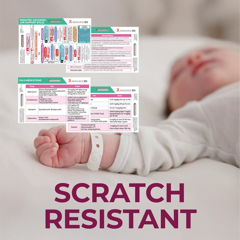 PALS Badge Buddy 2-card Set: Pediatric Emergency Quick Reference - Etsy