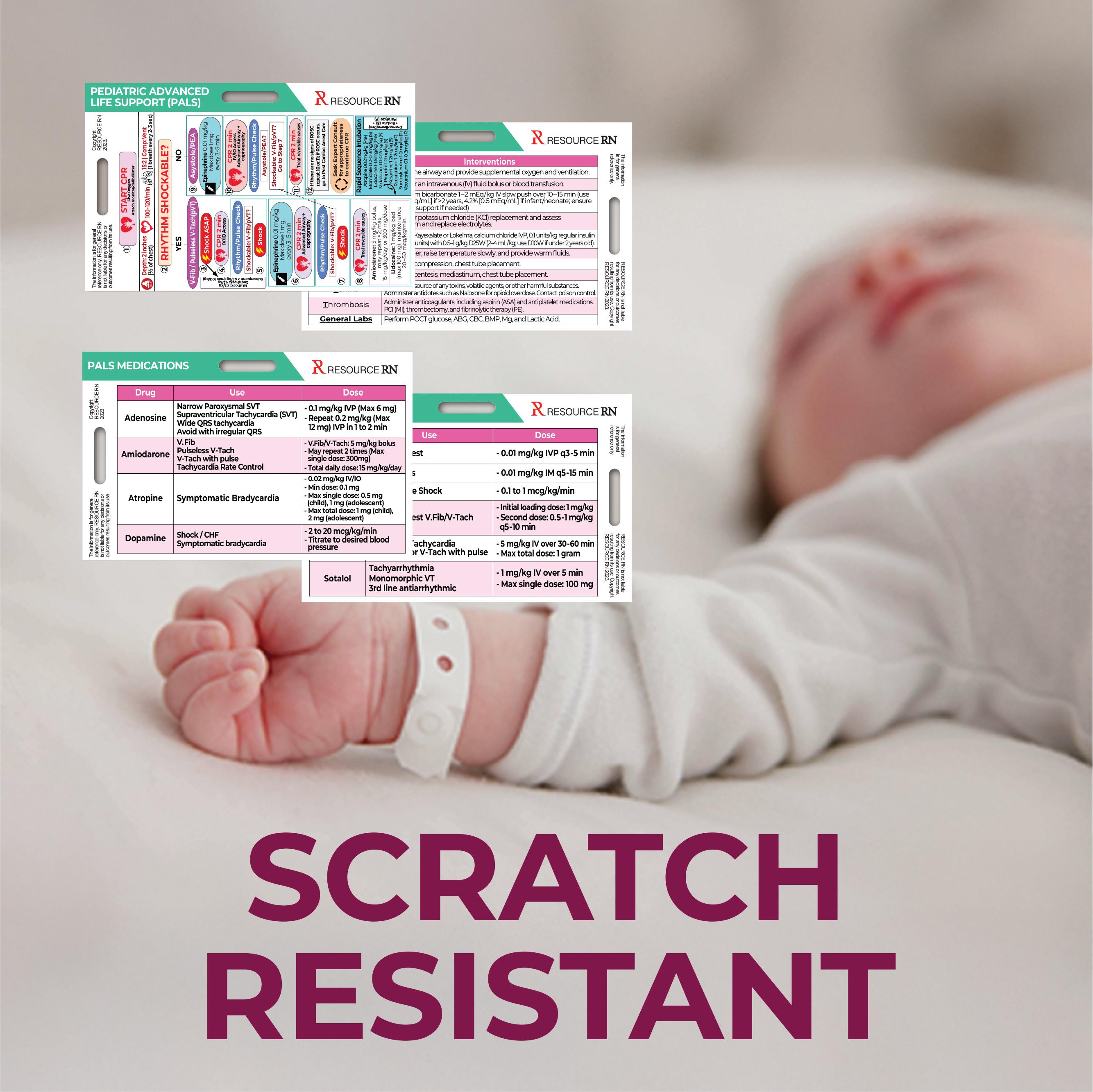 PALS Badge Buddy 2-card Set: Pediatric Emergency Quick Reference - Etsy