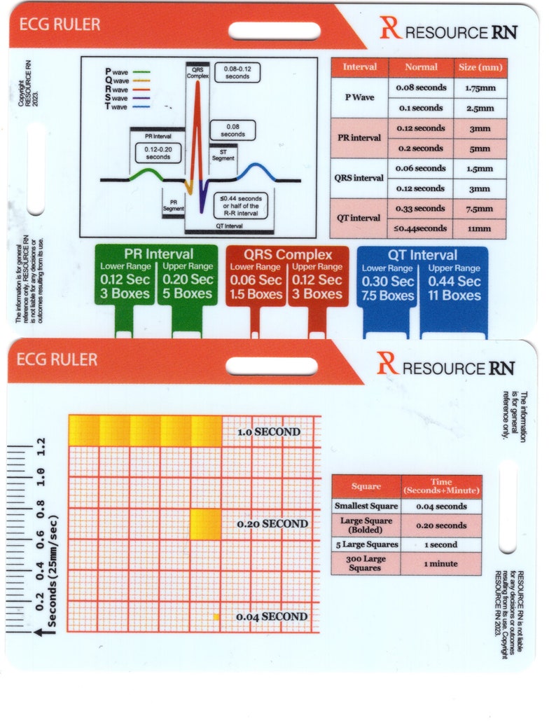 Cardiac Nursing Badge Card Set: ECG Interpretation, Heart Sounds - Etsy