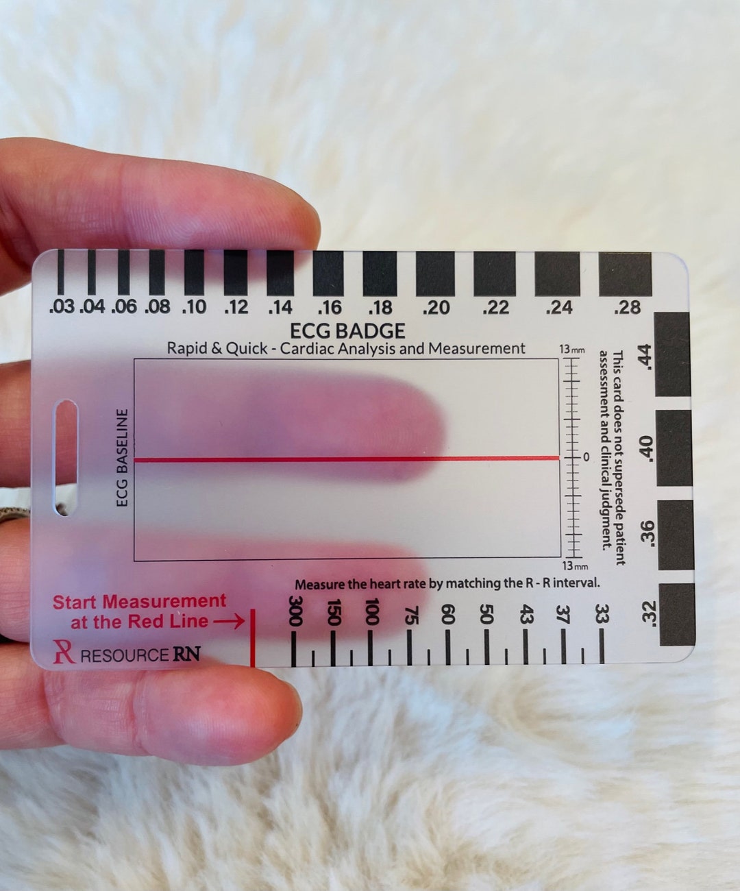 Rapid and Quick Cardiac Analysis and Measurement Tool Clear ECG Badge ...
