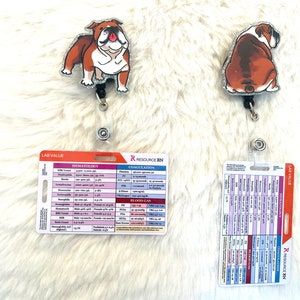 Lab Value and Order of Blood Draw Badge Card for RN, EMT, Phlebotomist ...