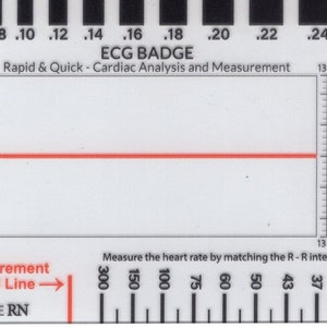 Rapid and Quick Cardiac Analysis and Measurement Tool Clear ECG Badge ...