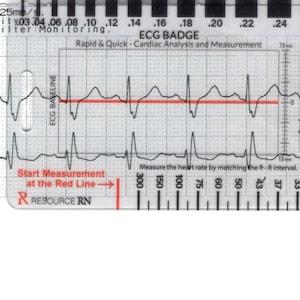 Rapid and Quick Cardiac Analysis and Measurement Tool Clear ECG Badge ...