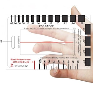 Rapid and Quick Cardiac Analysis and Measurement Tool Clear ECG Badge ...
