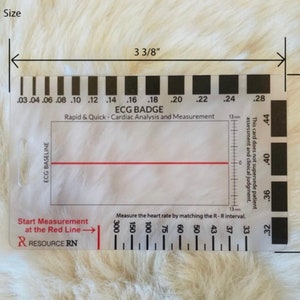 Rapid and Quick Cardiac Analysis and Measurement Tool Clear ECG Badge ...