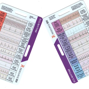 ECG/EKG Rhythms - Horizontal and Vertical Option, Healthcare, Nursing ...