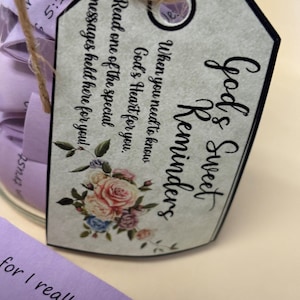 Personalized Blessing Jar God's Sweet Reminders Bible Verse Jar - Etsy