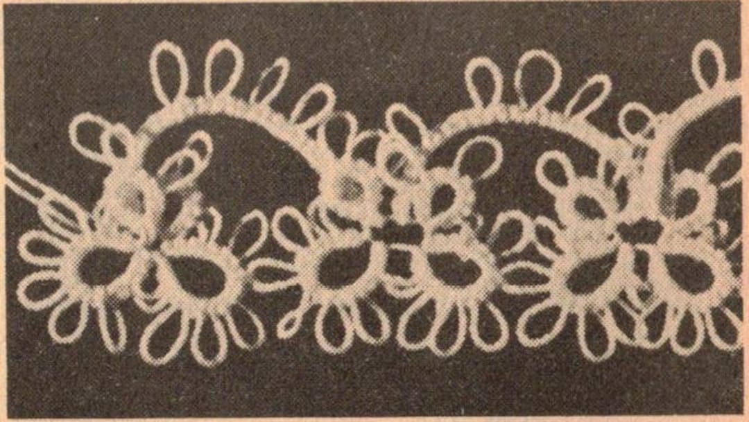 Vintage Butterfly Edging Tatted Pattern PDF Download - Etsy