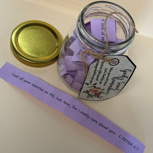 Personalized Blessing Jar God's Sweet Reminders Bible Verse Jar - Etsy