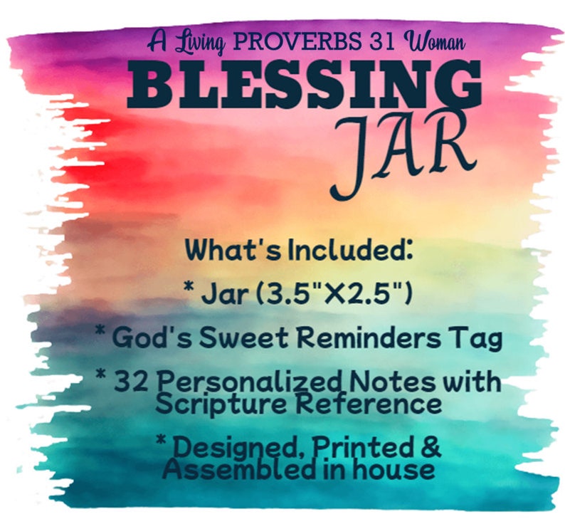 Personalized Blessing Jar God's Sweet Reminders Bible Verse Jar - Etsy