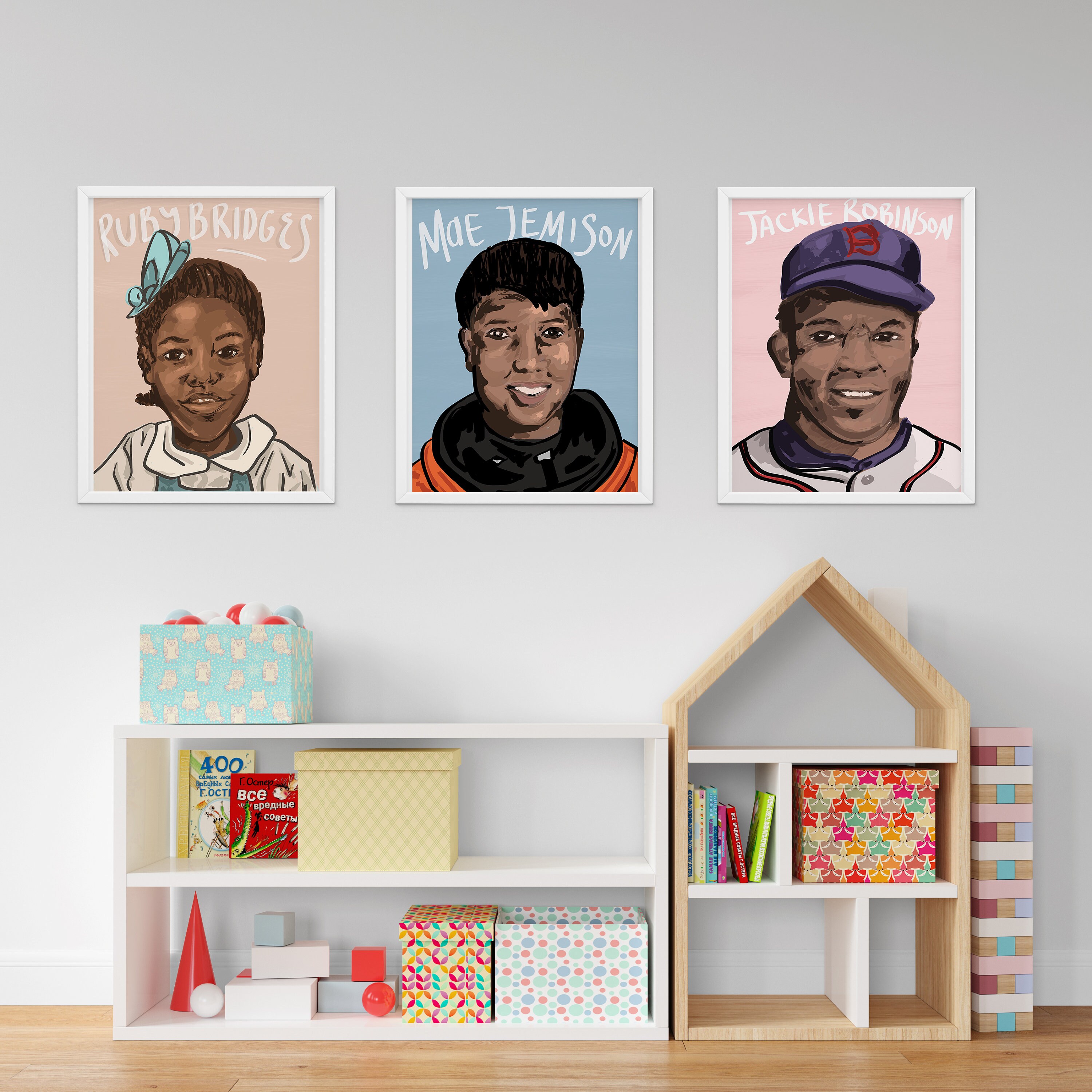 Ruby Bridges Painting | Black History Month Prints | Black Historical ...