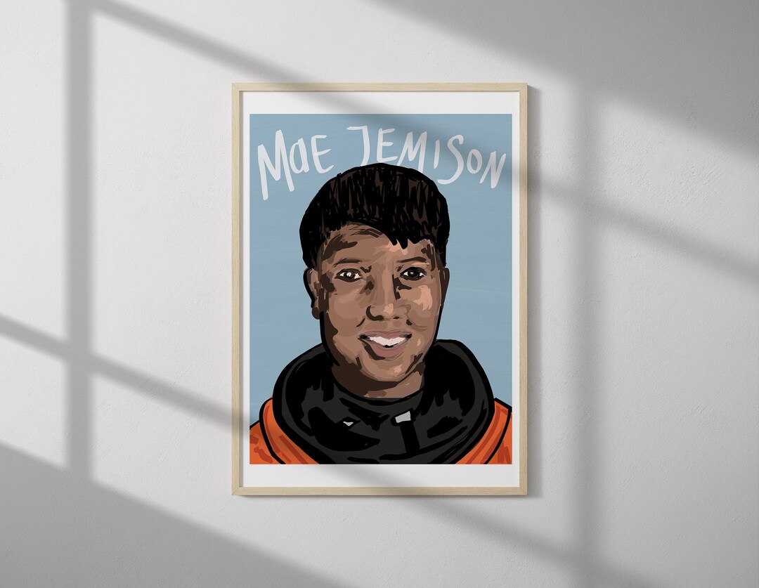 Mae Jemison Painting | Black History Month Prints | Black Historical ...