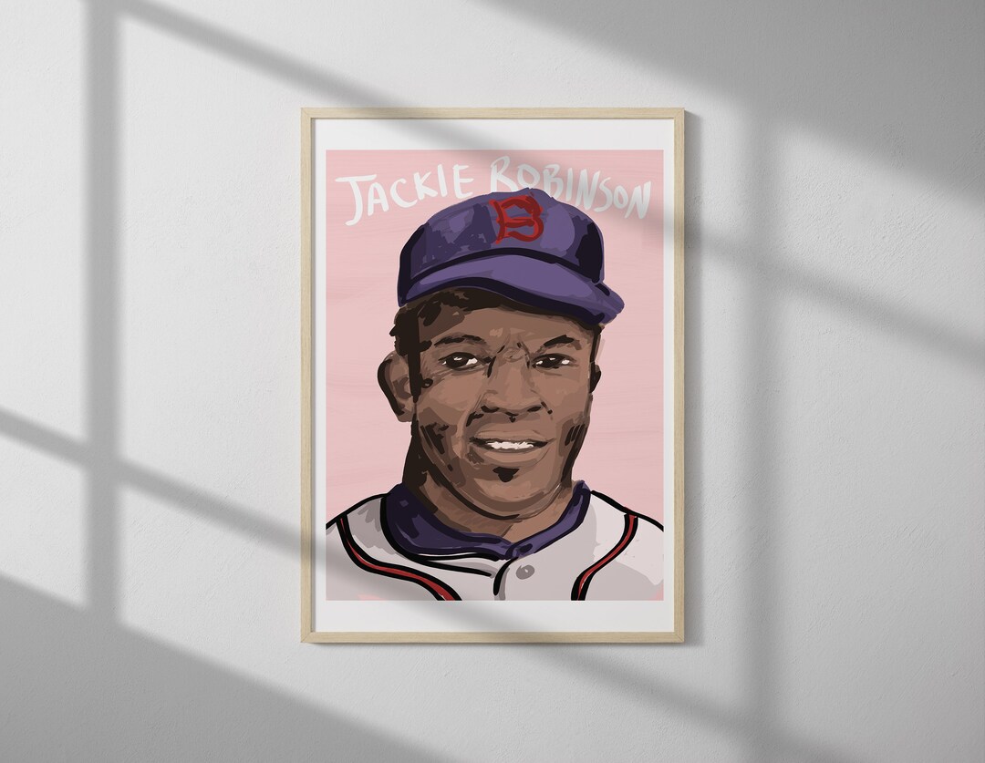Jackie Robinson Painting | Black History Month Prints | Black ...