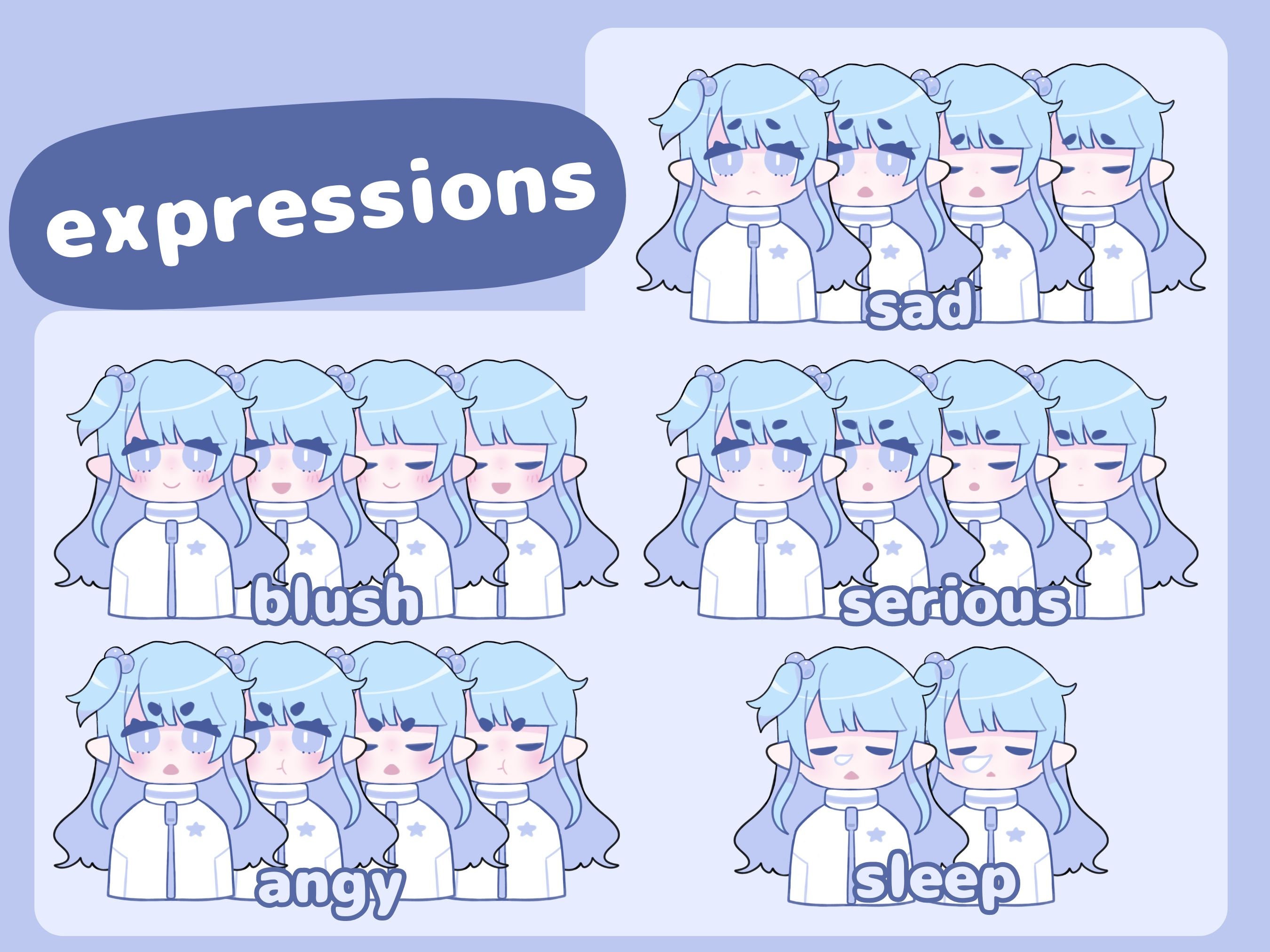 Mizuiro Angel Pngtuber Model -- Ready to Use Streamer Avatar, Anime ...