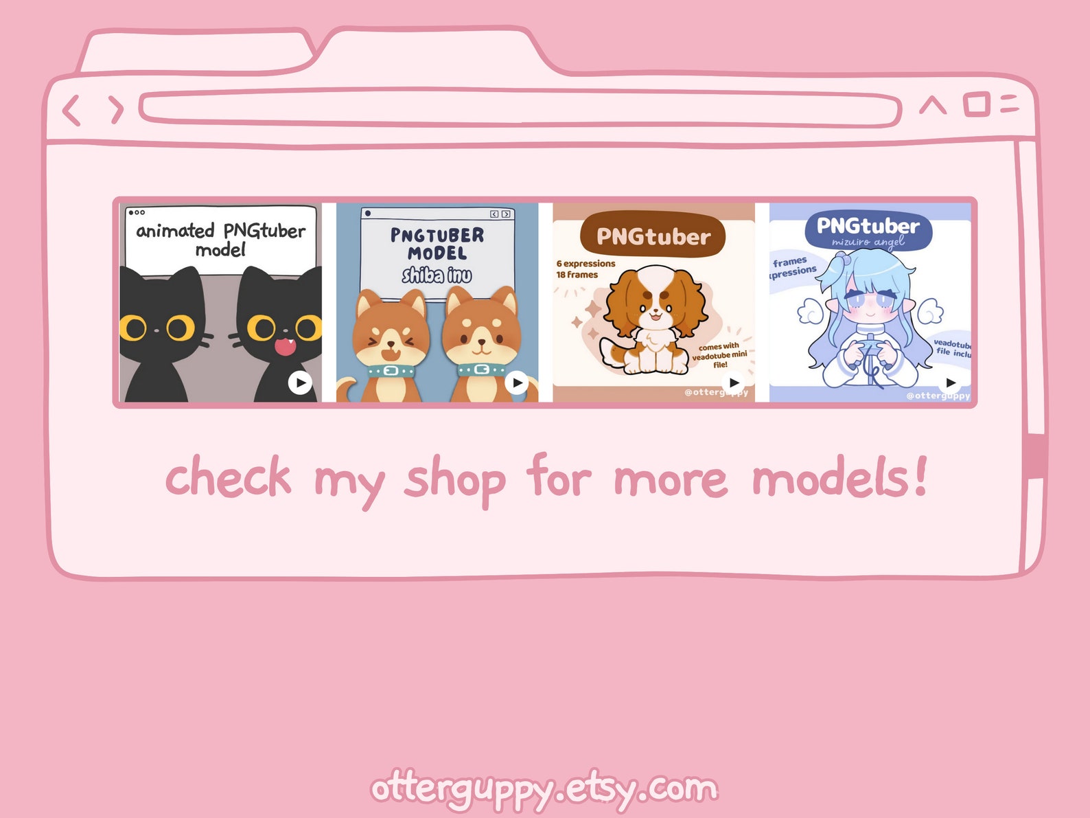 White Cat Pngtuber Vtuber Model, Ready to Use Streamer Avatar, for OBS ...