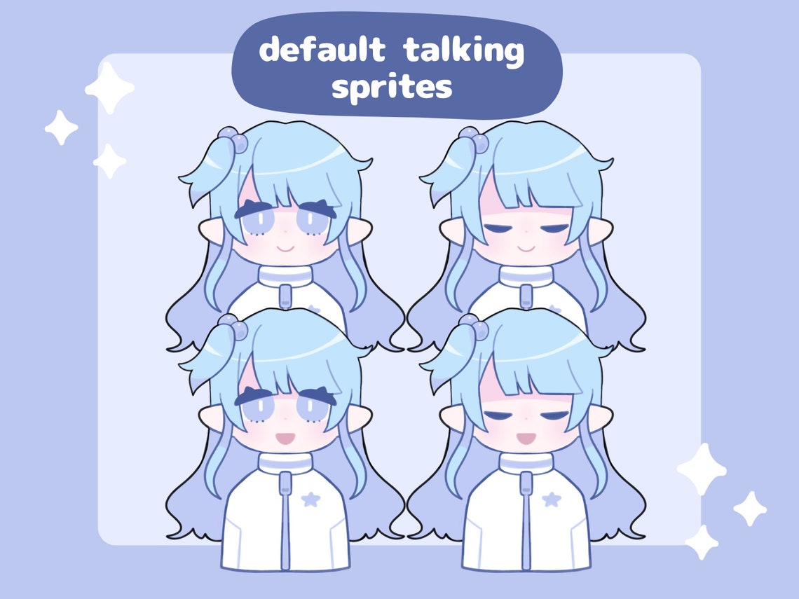 Mizuiro Angel Pngtuber Model -- Ready to Use Streamer Avatar, Anime ...