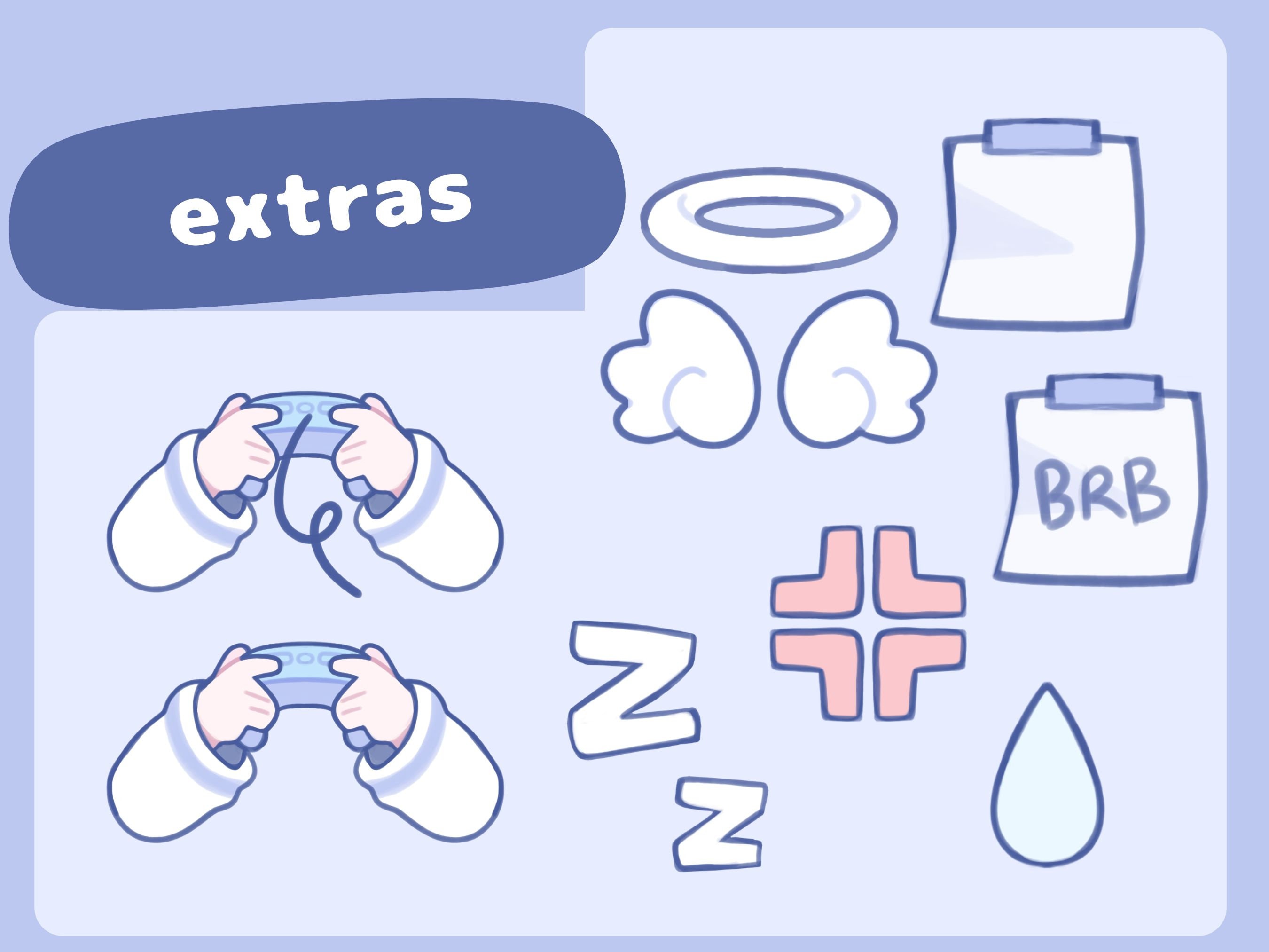 Mizuiro Angel Pngtuber Model -- Ready to Use Streamer Avatar, Anime ...