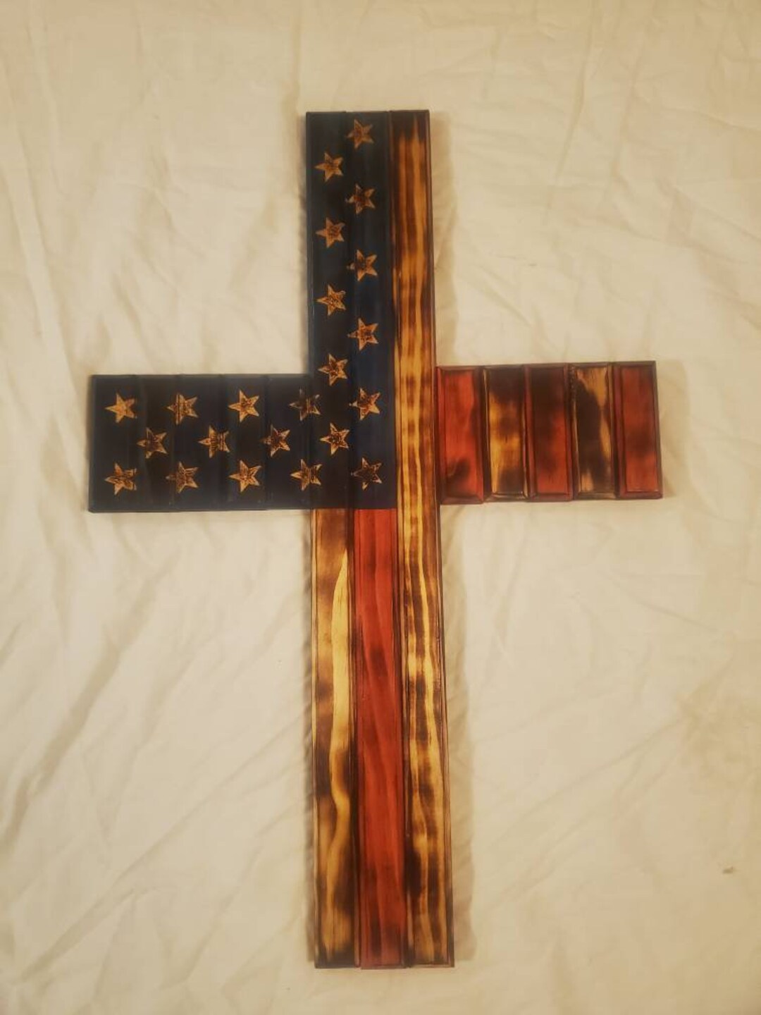 American Flag Cross - Etsy