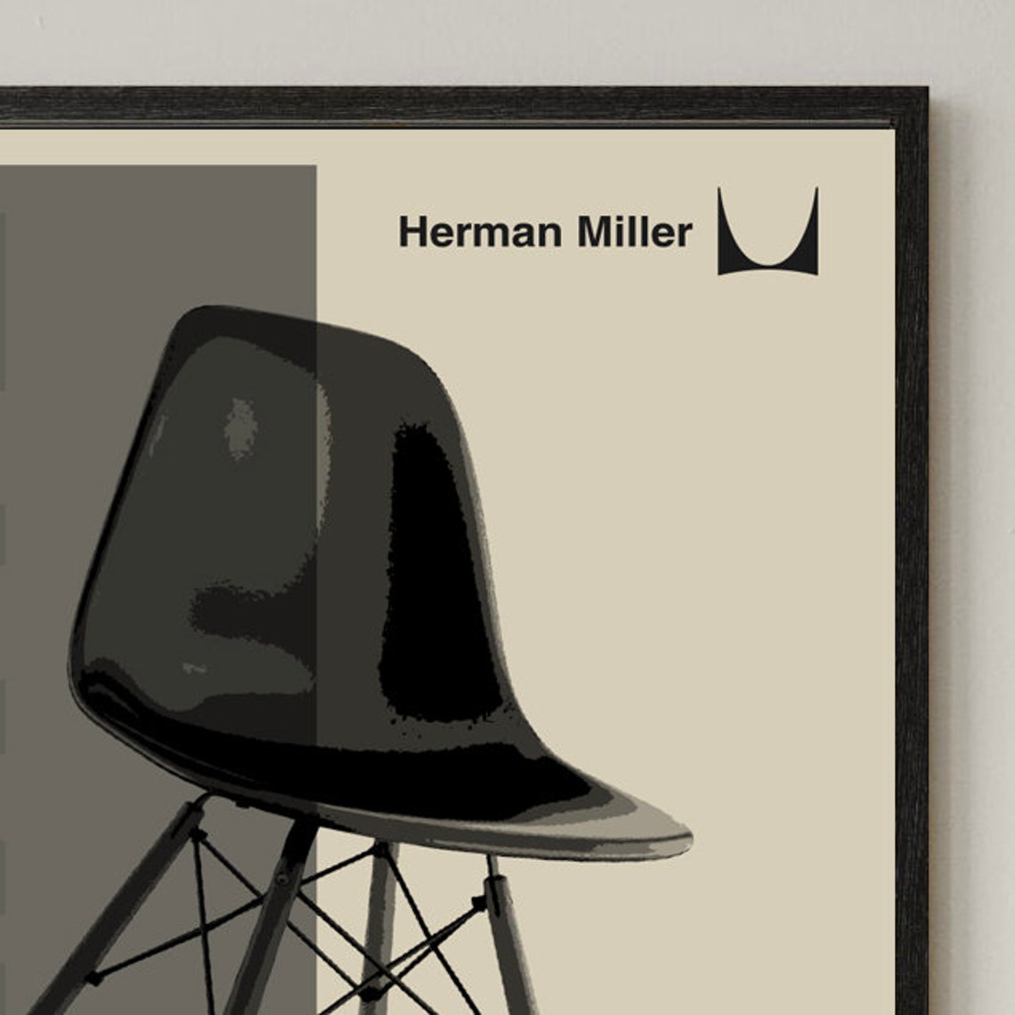 Eames Herman Miller Molded Fiberglass Chair Poster - Digital Download ...