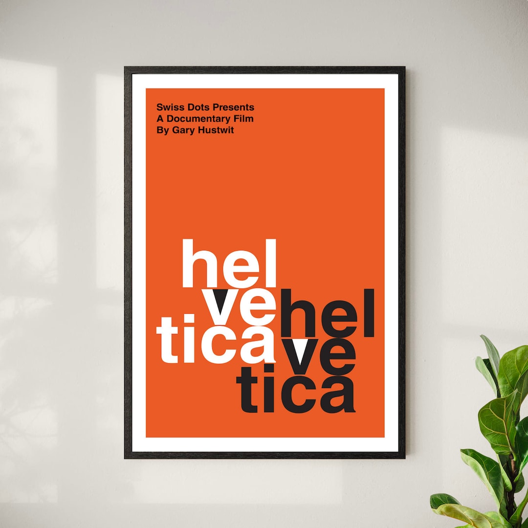 Helvetica Documentary Poster - Digital Download Print - Mid Century ...