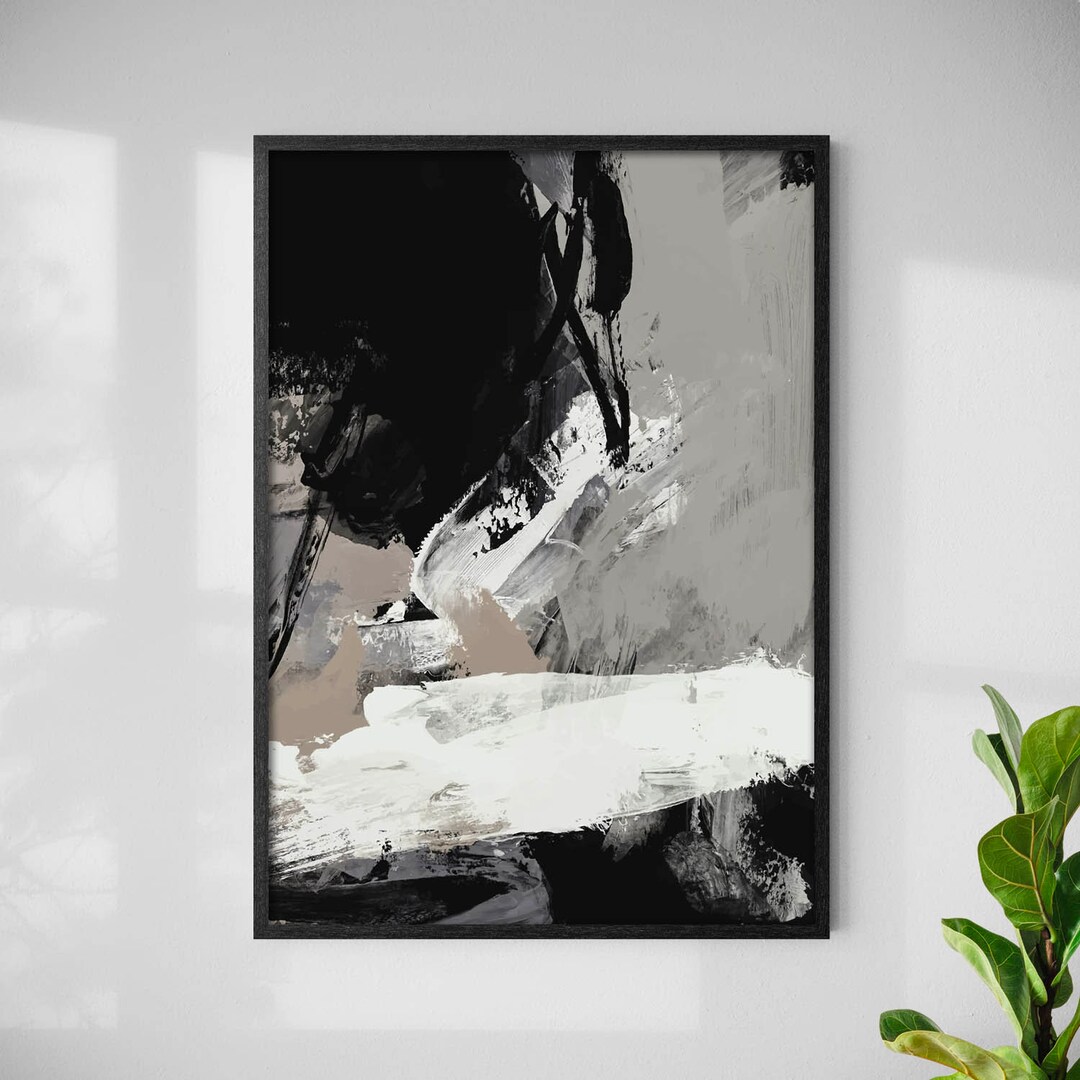 Abstract Black Poster - Digital Download Print - Chic Home Decor ...