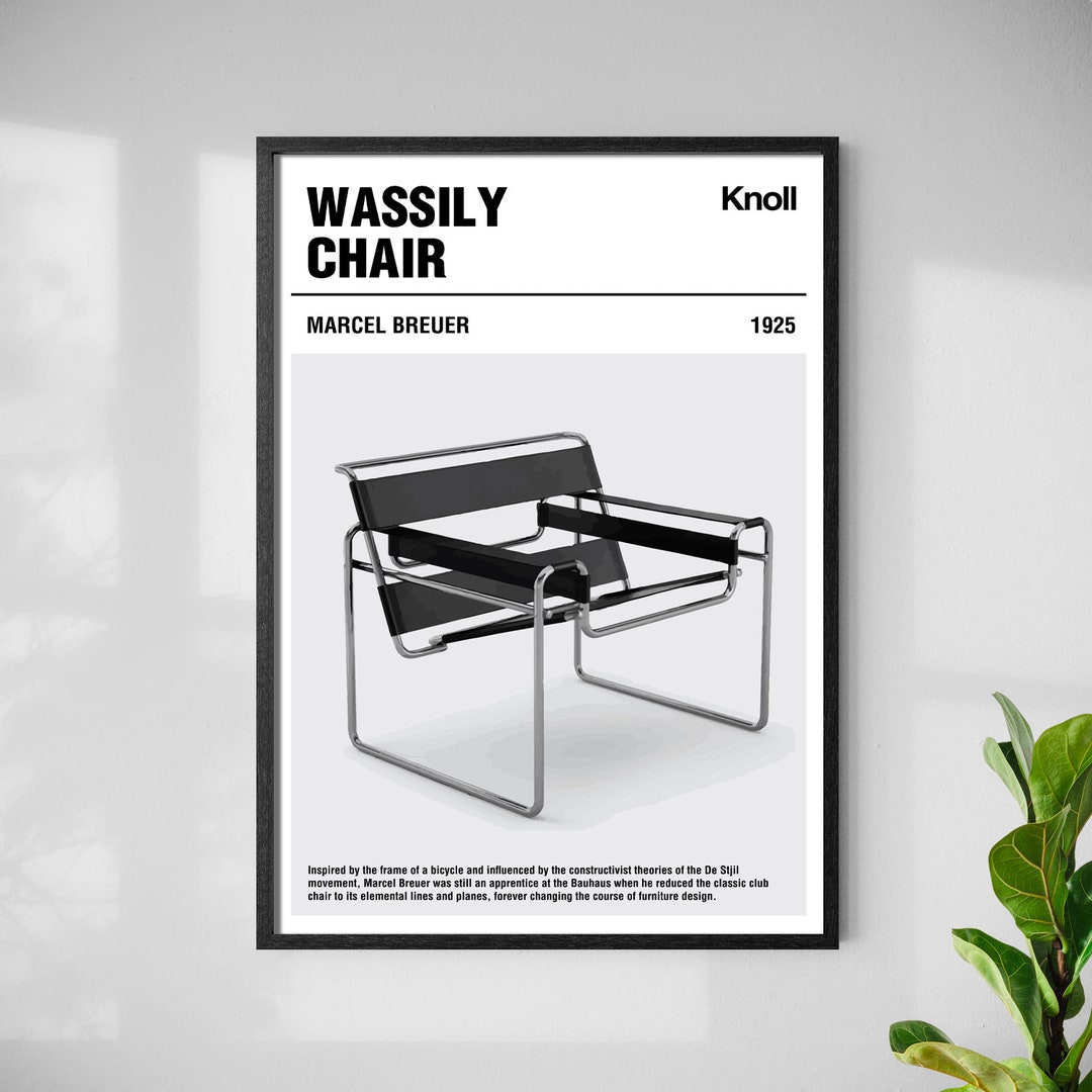 Wassily Chair Poster - Digital Download Print - Mid Century Wall Art ...