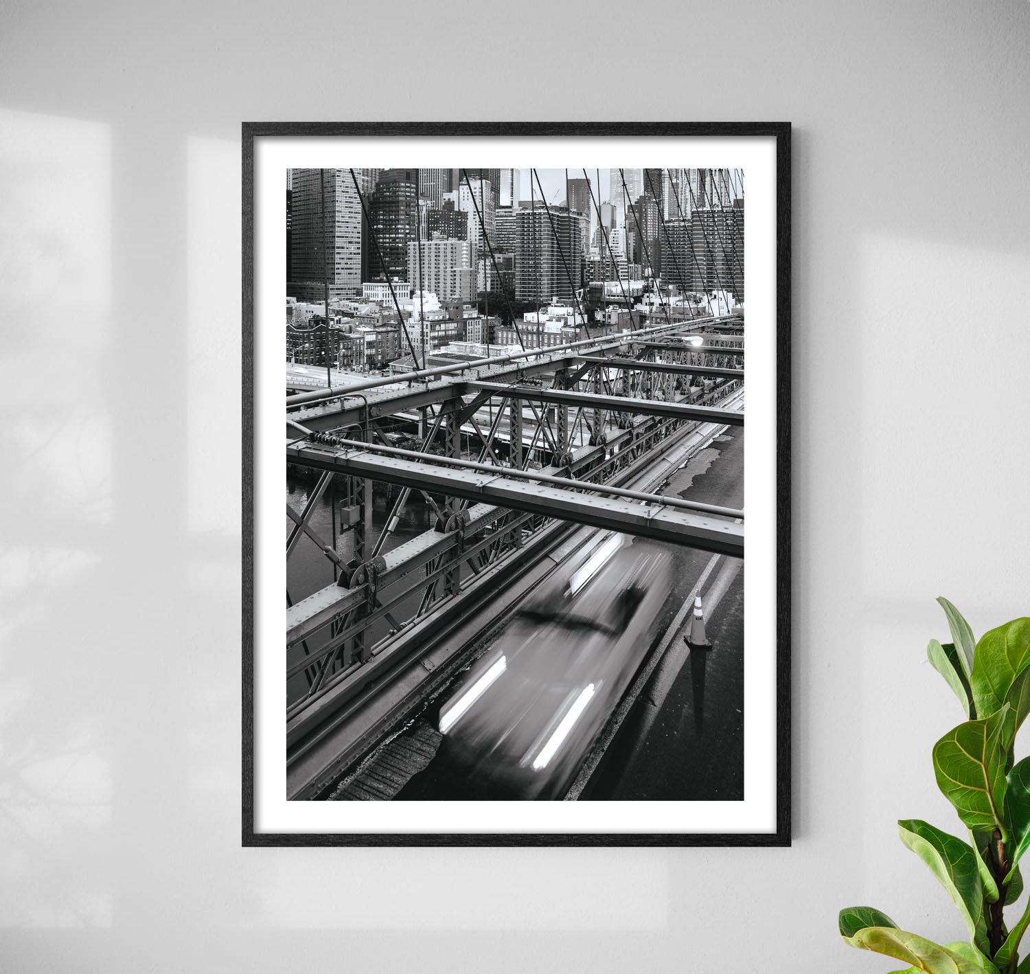 NYC Bridge BW Poster Digital Download Print Photography Contemporary ...