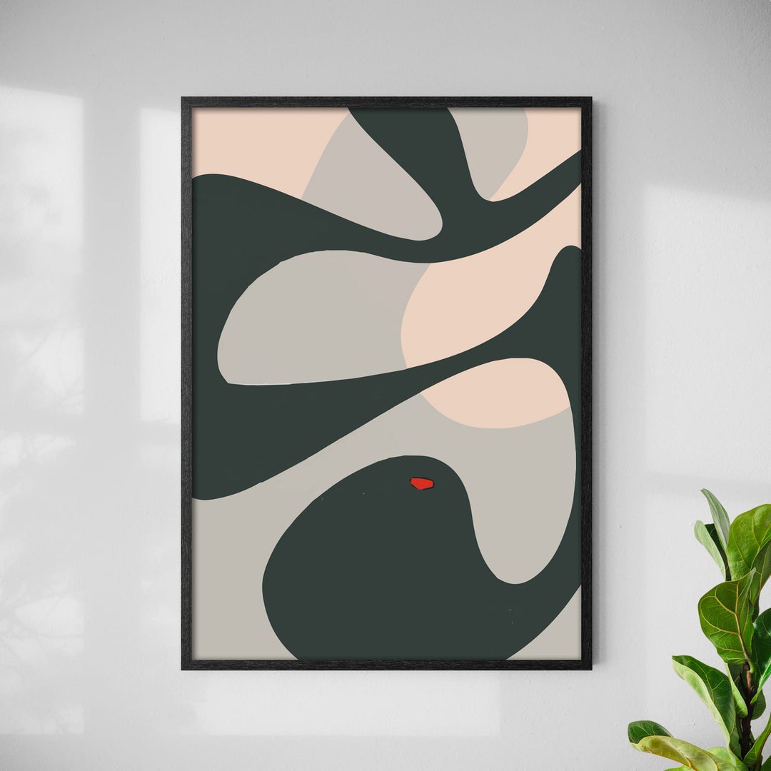 Green Morph Poster - Digital Download Print - Abstract Home Decor ...
