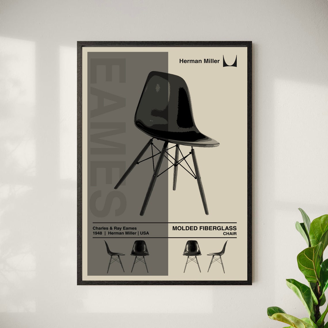 Eames Herman Miller Poster Bundle - Digital Download Print - Mid ...
